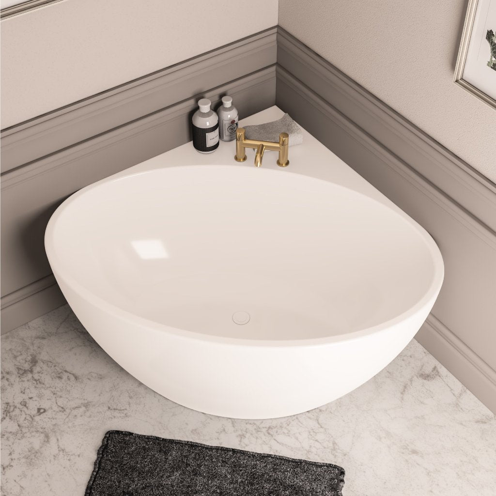 Whitchurch Corner Freestanding Bath White/Painted – Classical Baths