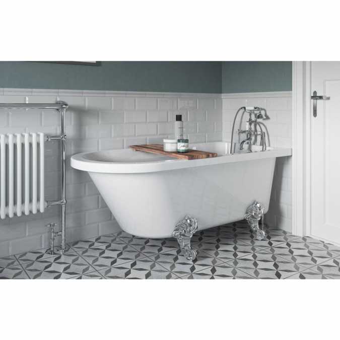 Burlington Hampton Shower Bath, Freestanding – Classical Baths